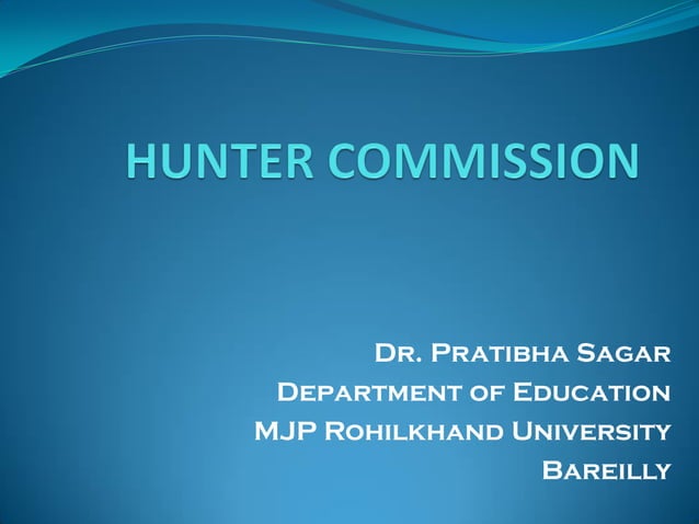 Hunter Commission.pdf | Primary Education | Education