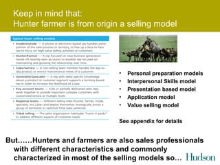 Hunter farmer ....a sales model… or competences needed within every ...