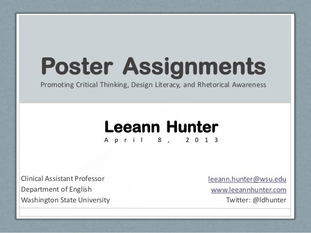 Poster Assignments