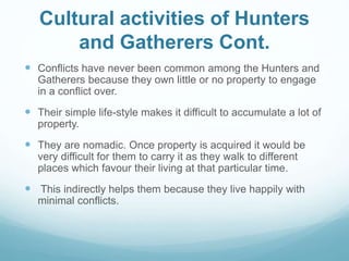 Hunters and gatherers as well as Agricultural societies | PPTX