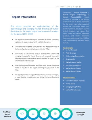 Hunter syndrome market size, market share and market forecast 2030 | PDF
