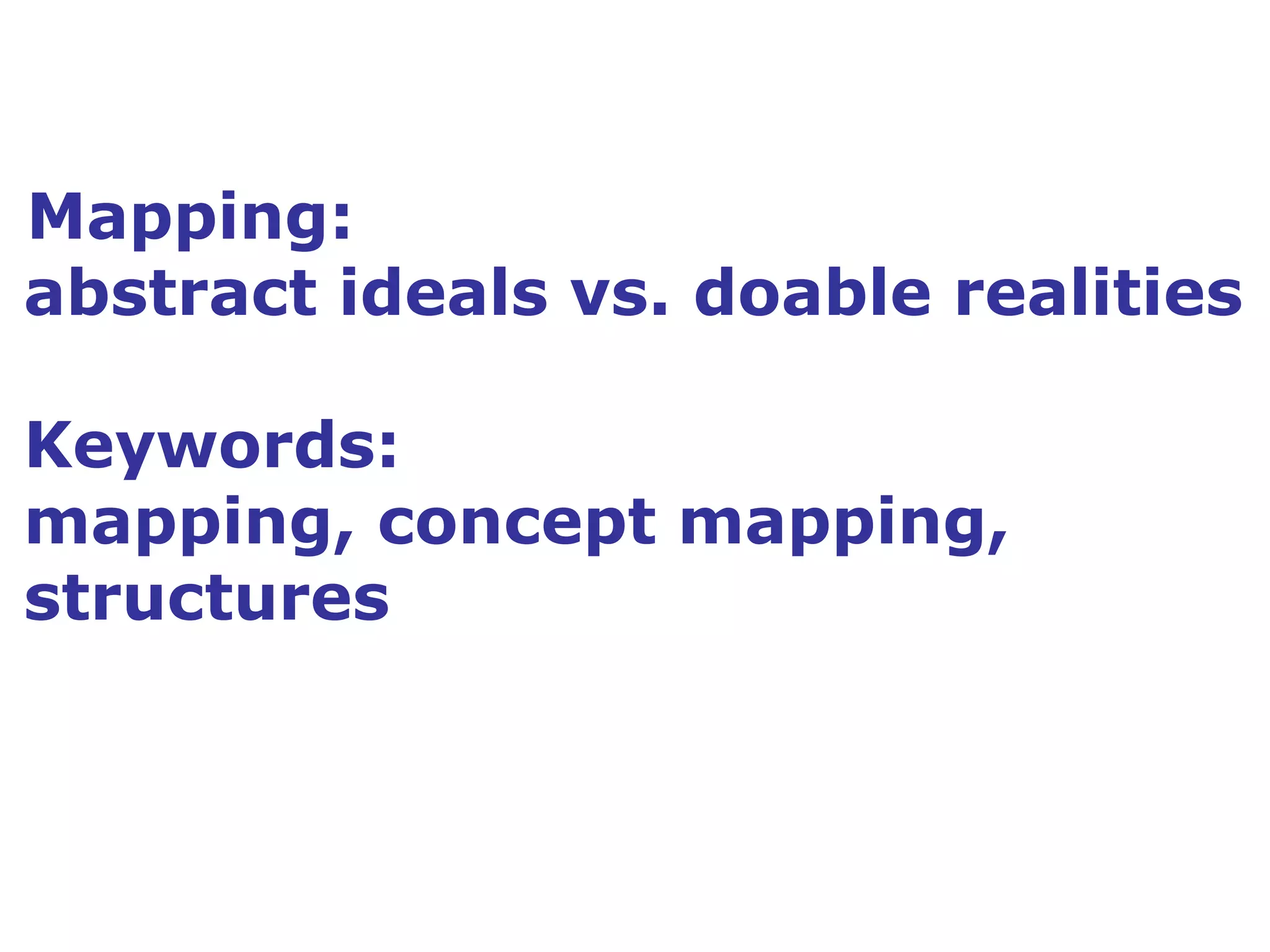 Deep Foundations of Concept Mapping (pdf) | PPT