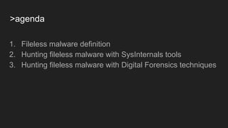 Hunting fileless malware | PDF