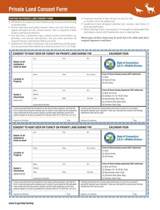 Hunting land consent | PDF