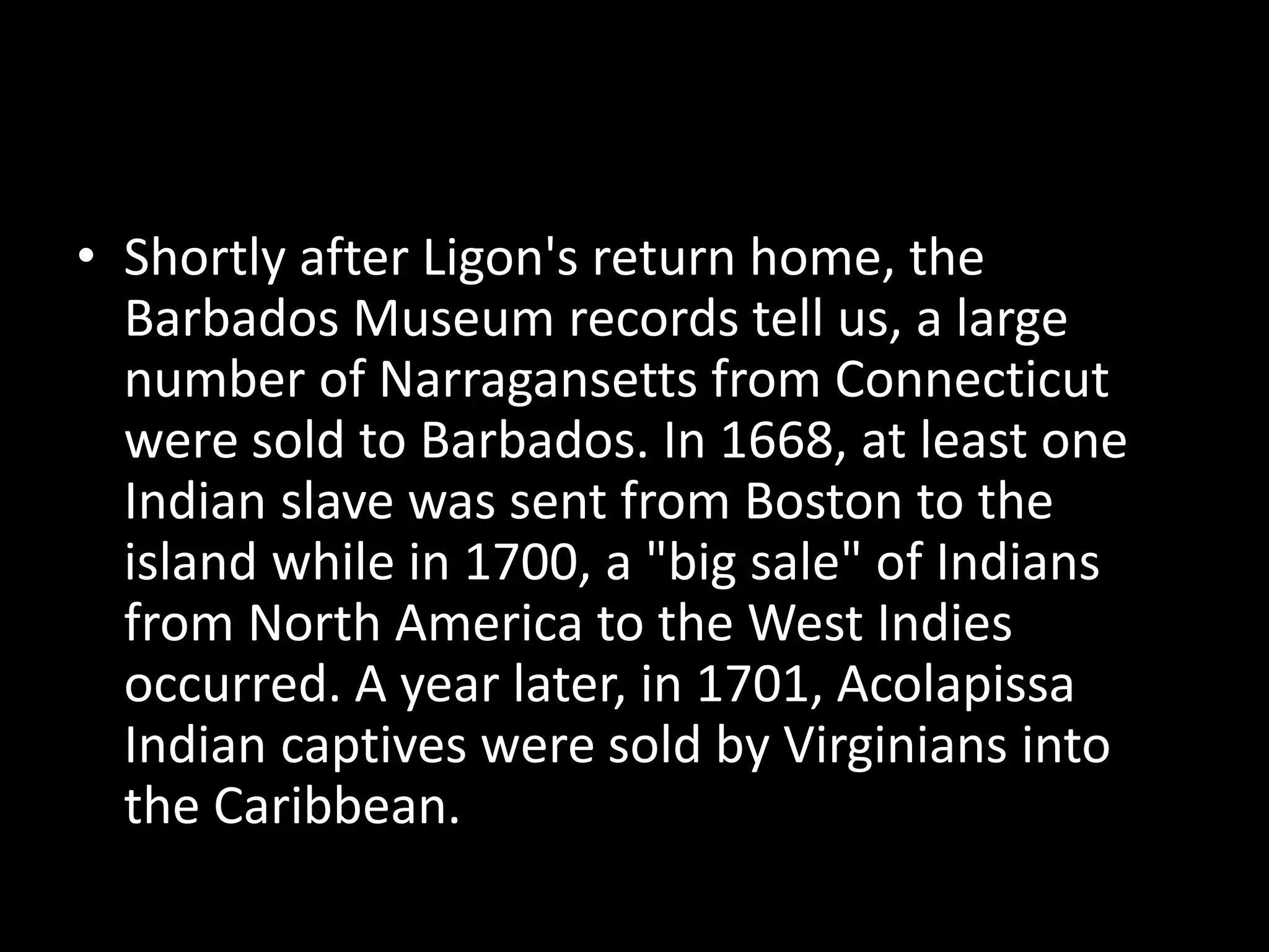 Hunting north american indians in barbados | PPTX