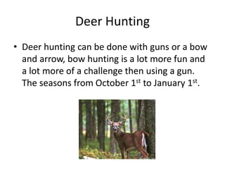 Hunting powerpoint | PPTX