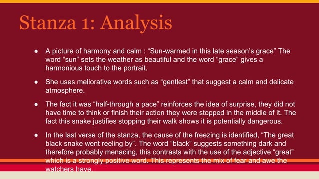 Hunting Snake by Judith Wright | PPTX | Reptiles | Pets