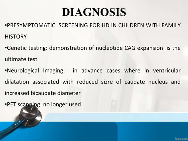 Huntingtons chorea- Genetics | PPTX | Brain and Nervous System ...