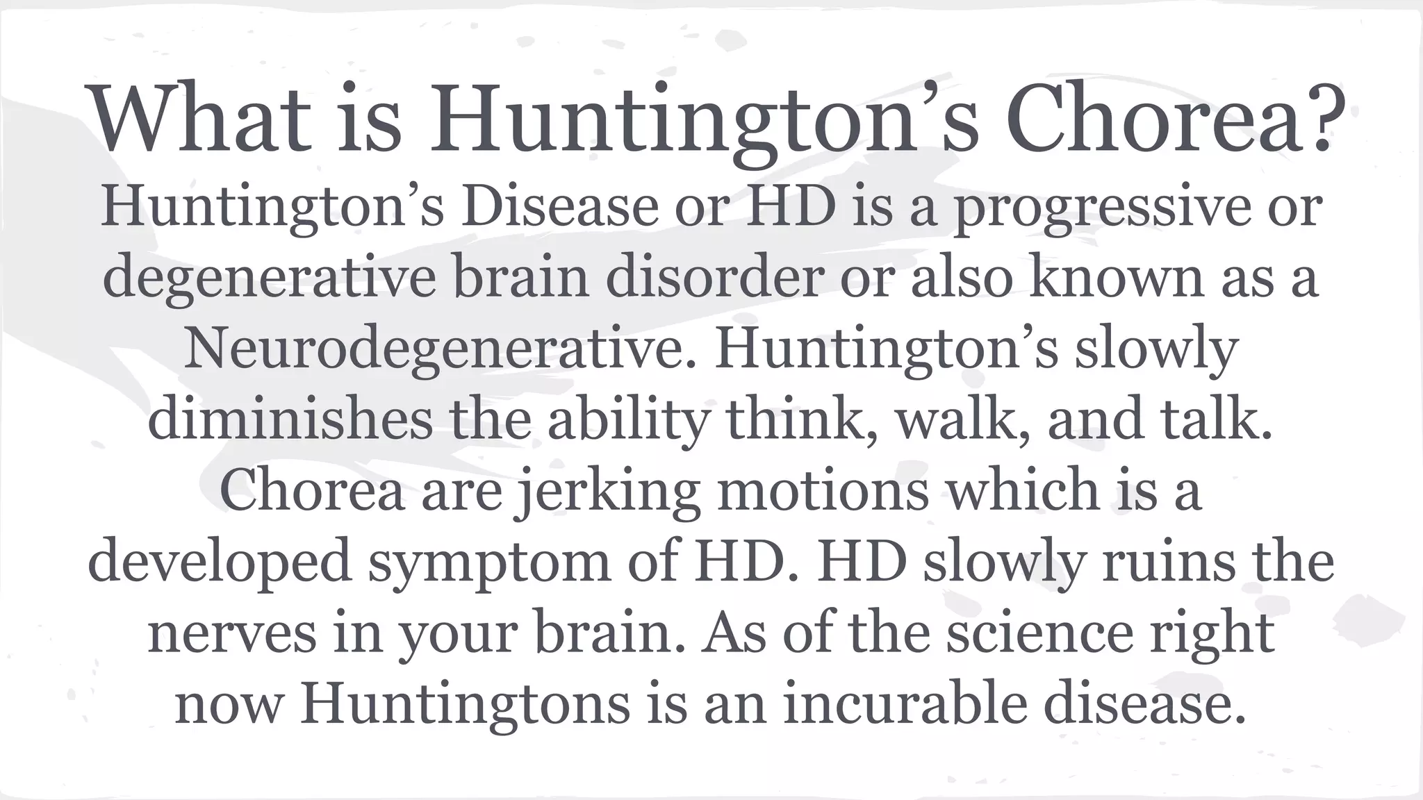 Huntington's chorea | PDF