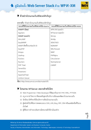 Web Server Stack with WPИ-XM | PDF