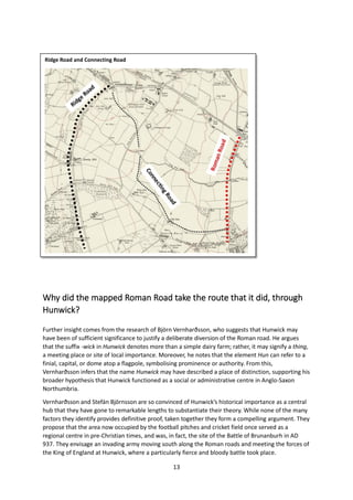Hunwick's Roman Roads and Ridge Roads, a Discussion Document | PDF