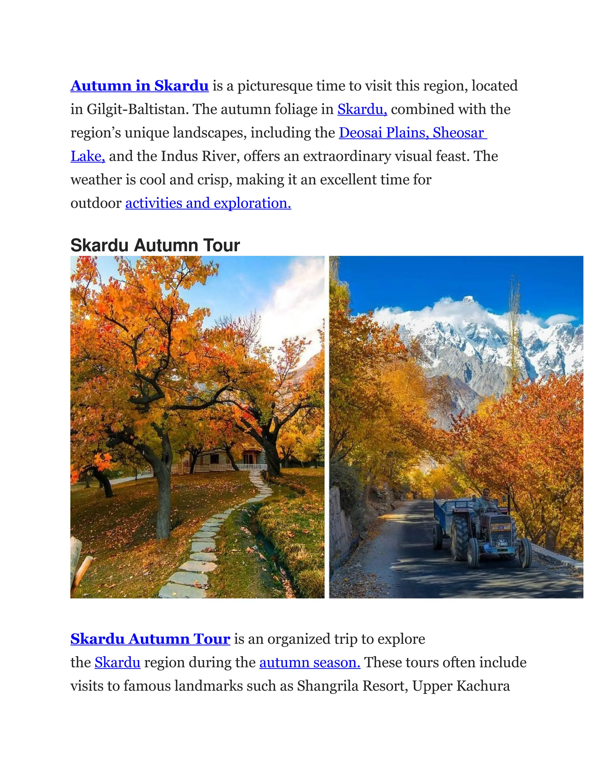 Hunza Autumn Tour . Hunza Autumn Tour 2025 | PDF | Free Download