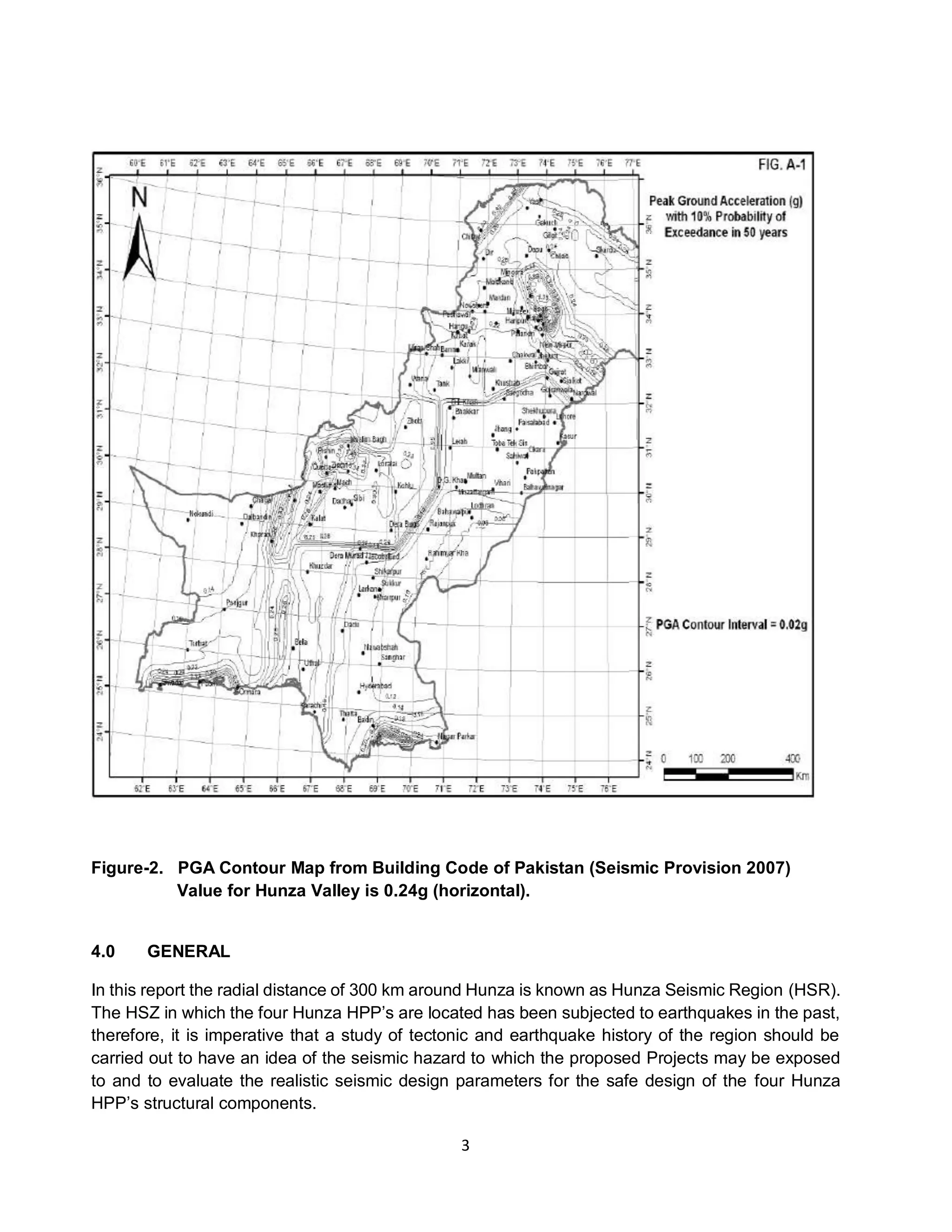 Hunza Hydro Power Projects Seismic Hazard Analysis | PDF