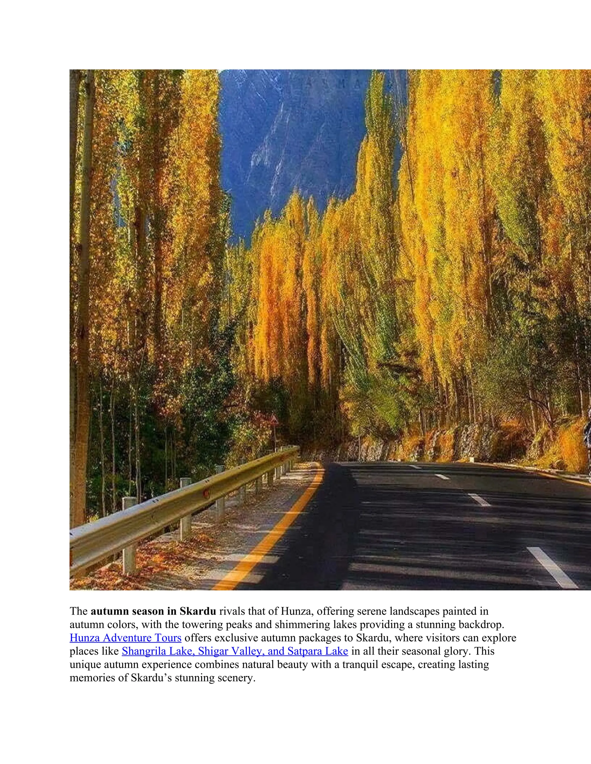 Hunza Autumn Tour. Hunza Autumn Tour 2025 | DOCX