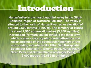 Hunza Valley | PPTX
