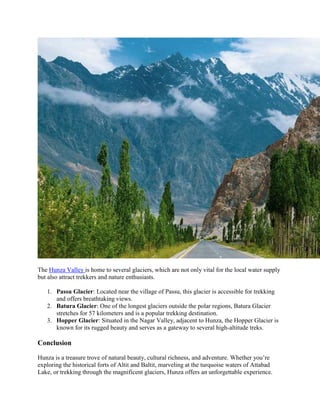 Hunza ,Hunza valley, Hunza Valley Tours 2024 | PDF