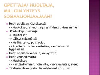 Huolenpitoa hanke | PPT