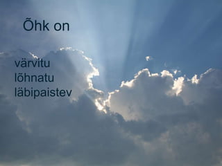 Õhu omadused | PPTX