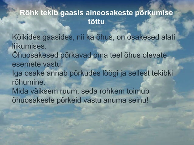 Õhu omadused 2 | PPTX