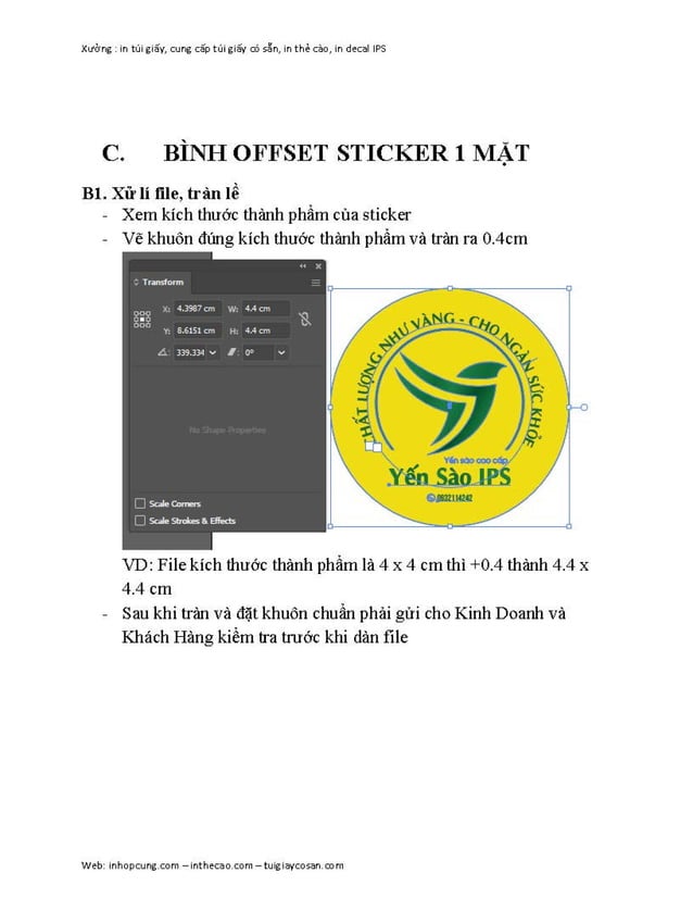 Hướng dẫn bình file offset 1 mặt | PDF | Free Download