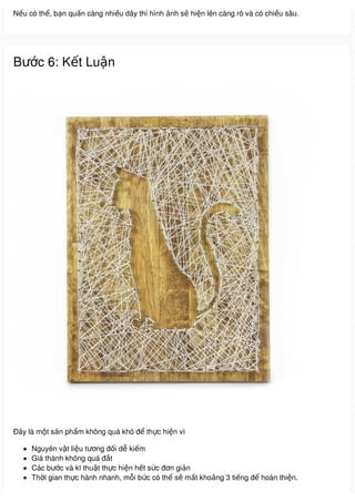 Hướng Dẫn Làm Tranh String Art | PDF