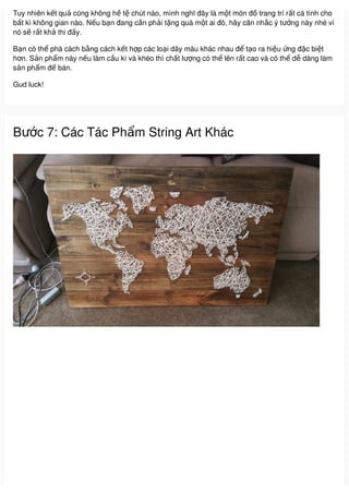 Hướng Dẫn Làm Tranh String Art | PDF