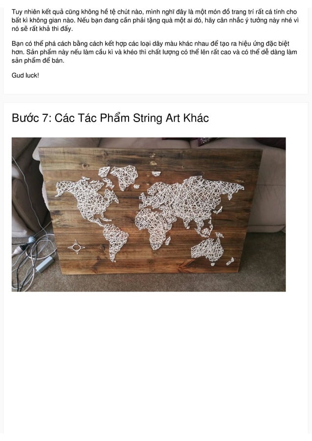 Hướng Dẫn Làm Tranh String Art | PDF