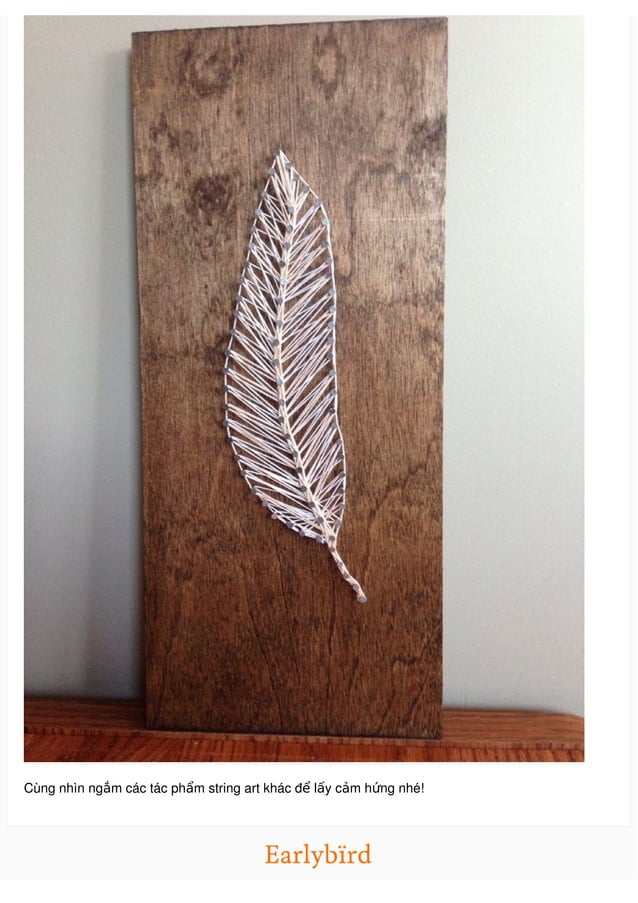 Hướng Dẫn Làm Tranh String Art | PDF