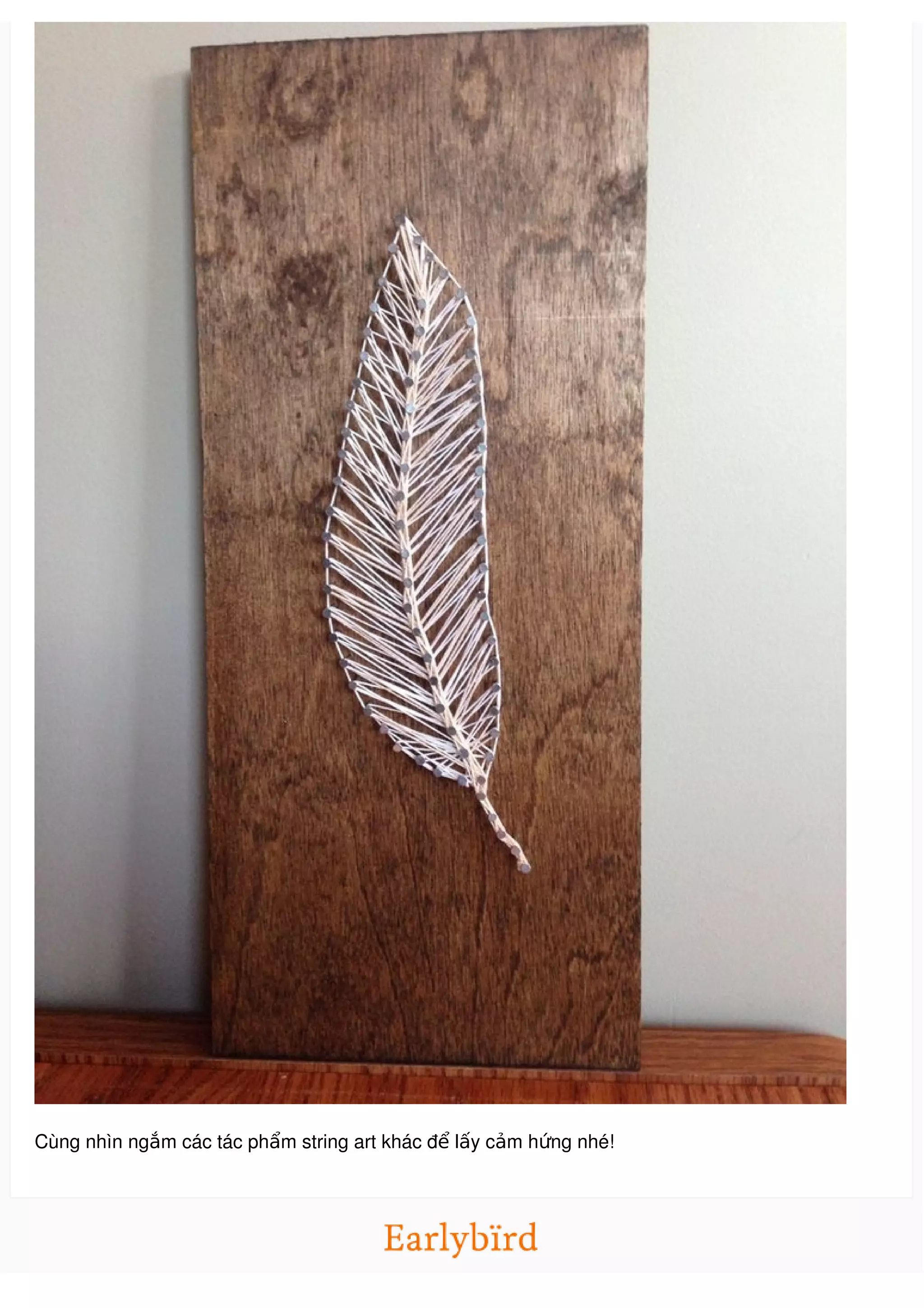 Hướng Dẫn Làm Tranh String Art | PDF