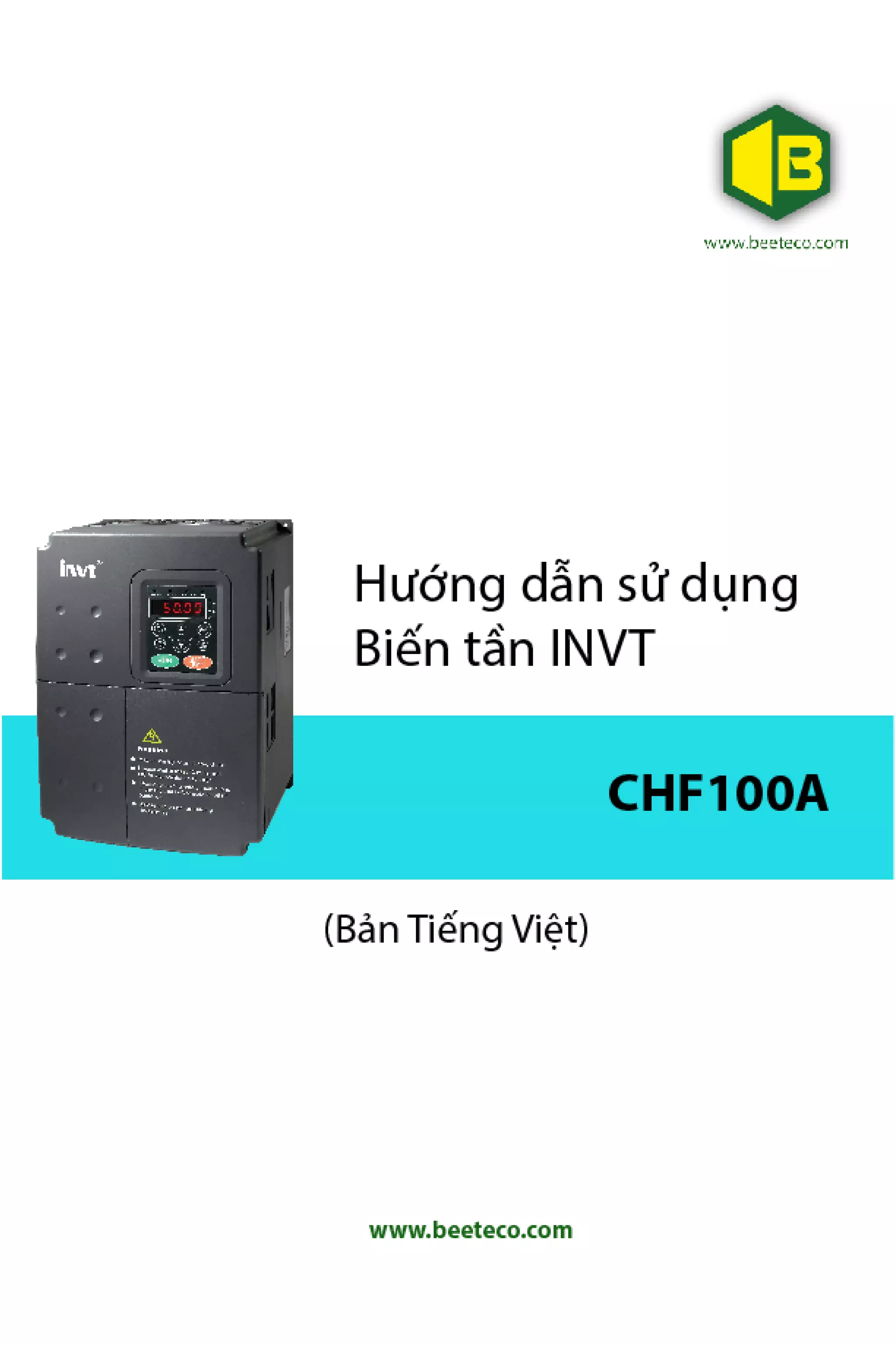 Hướng dẫn sử dụng biến tần INVT CHF100A - Bản Tiếng Việt | PDF