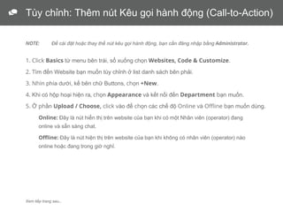 Hướng dẫn tích hợp phần mềm Live Chat vào website | PPT