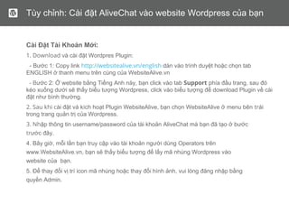Hướng dẫn tích hợp phần mềm Live Chat vào website | PDF