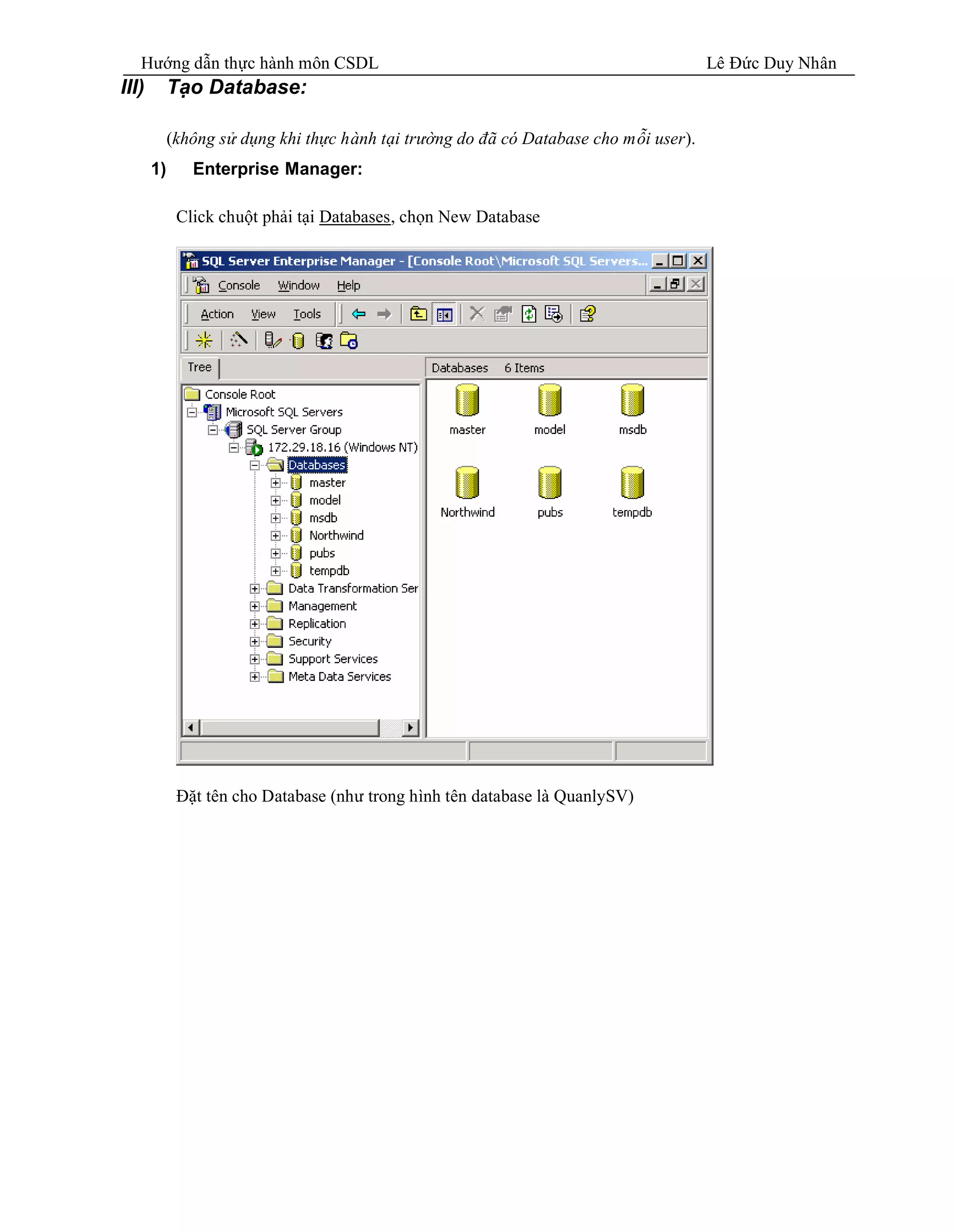 Huong Dan Su Dung Sql Server | PPT