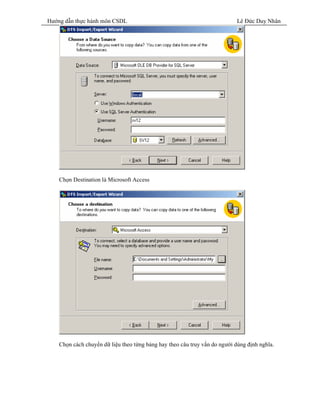 Huong Dan Su Dung Sql Server | PDF