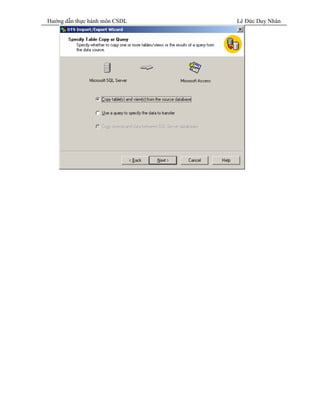 Huong Dan Su Dung Sql Server | PDF