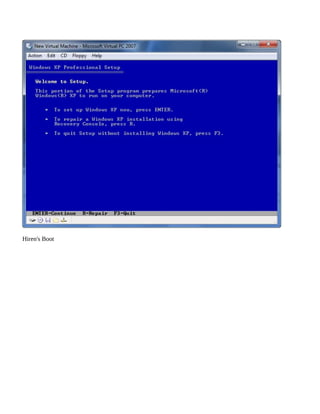 Huong dan-tao-dia-multi-boot-setup-windows-7-setup-windows-xp-hiren-s-boot | PDF