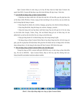 Hướng dẫn tạo hàng loạt Bài viết từ công cụ Spin Content Editor miễn ...