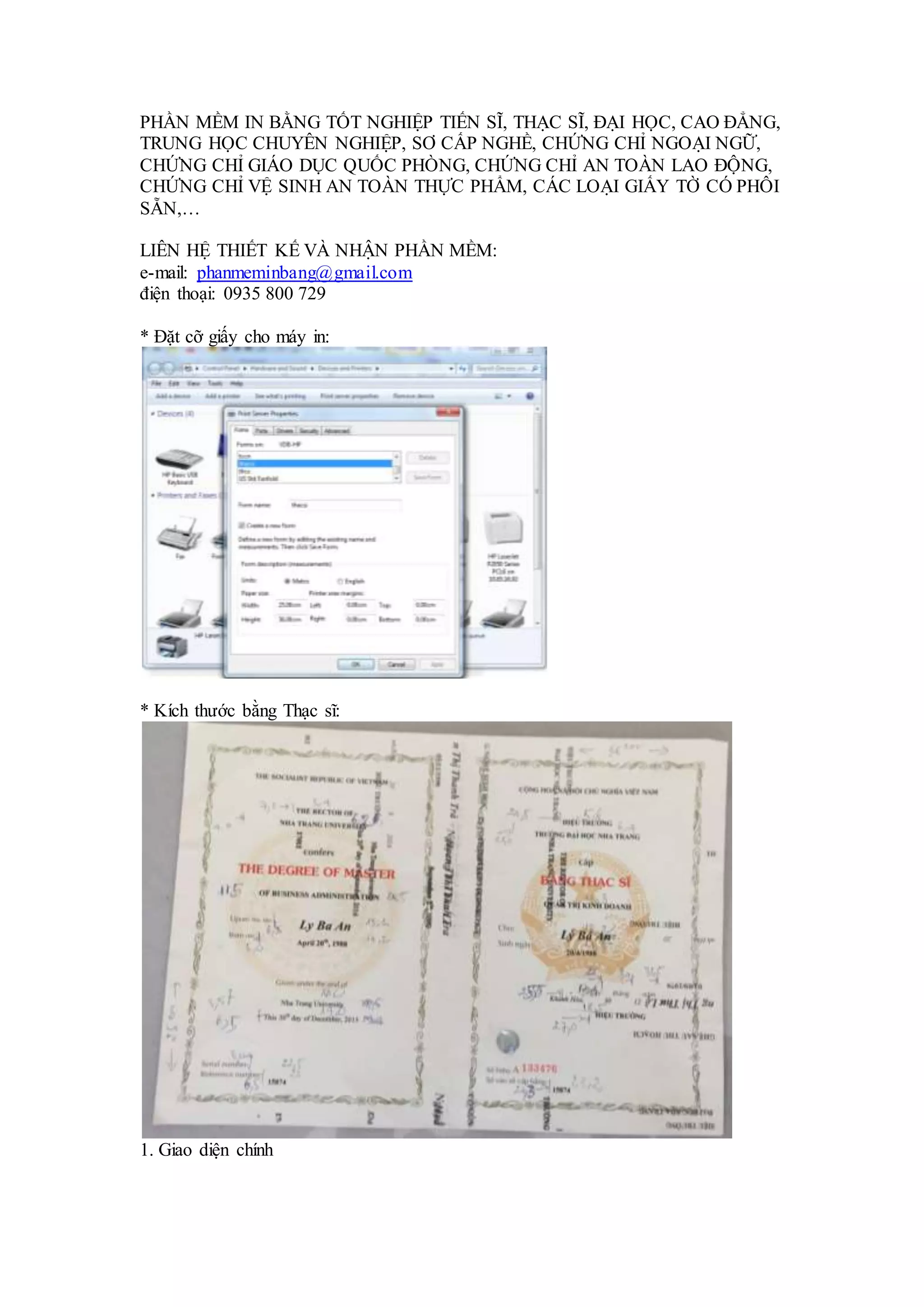 Phan mem in bang Thac si | DOCX