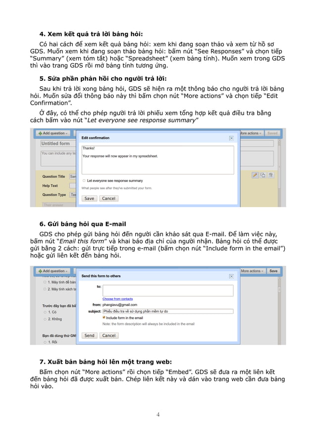 Huong dan su dung googledoc | PDF