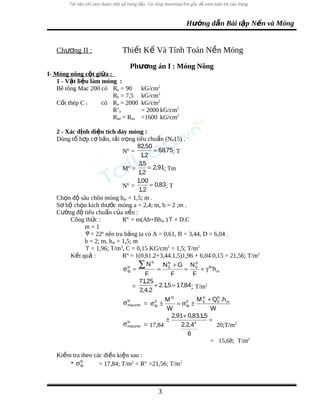 Huong dan bai tap nen mong | PDF