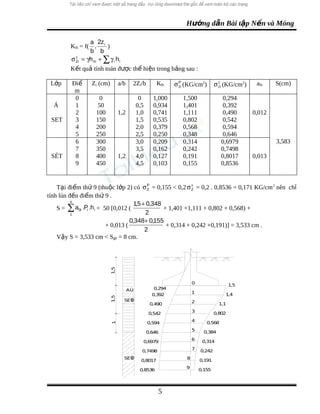 Huong dan bai tap nen mong | PDF