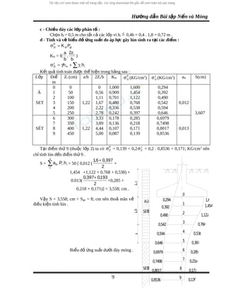 Huong dan bai tap nen mong | PDF