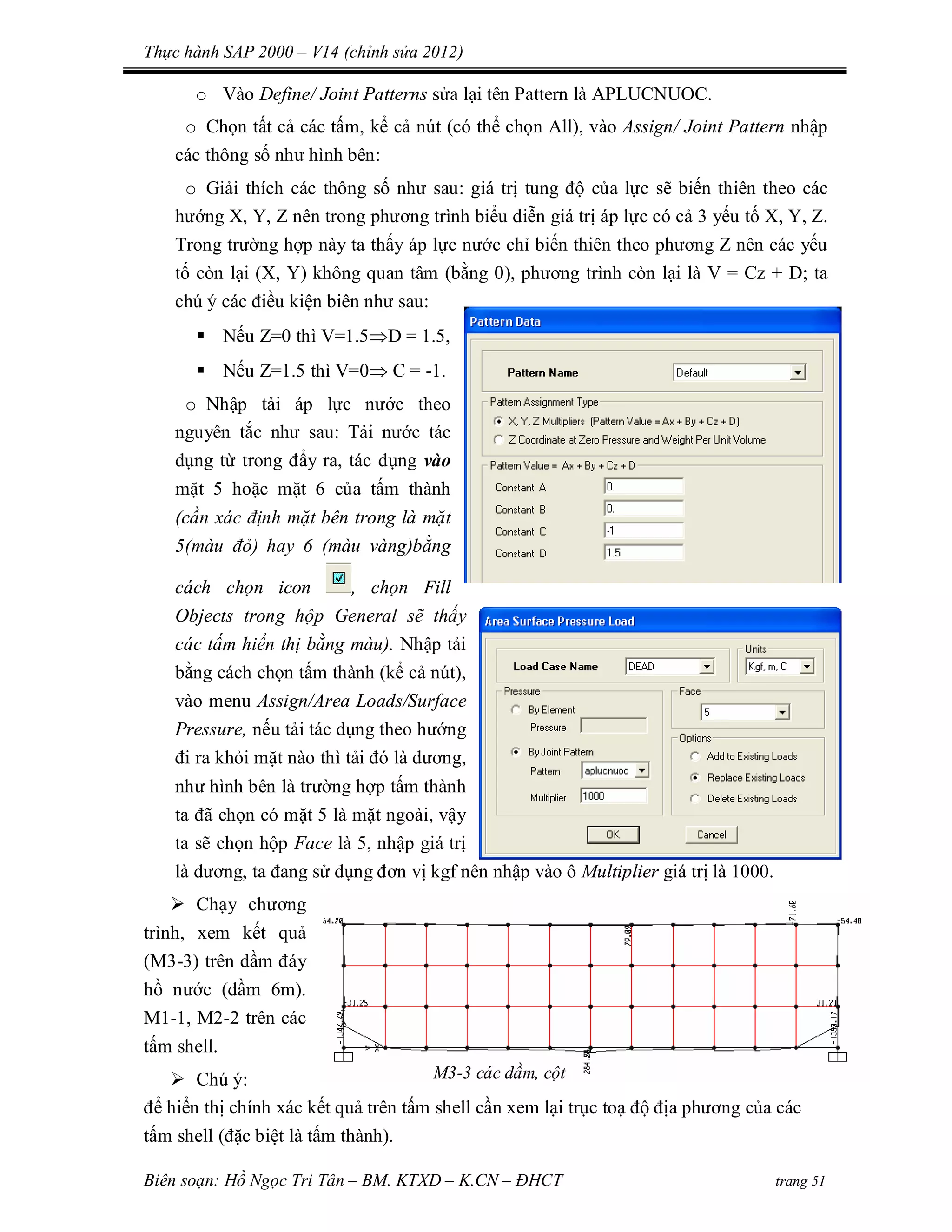 Huong dan cac bai tap mau sap2000 v14 | PDF
