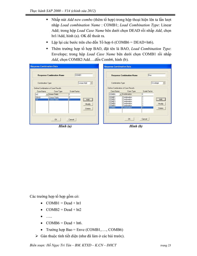 Huong dan cac bai tap mau sap2000 v14 | PDF