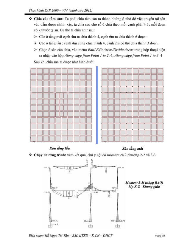Huong dan cac bai tap mau sap2000 v14 | PDF