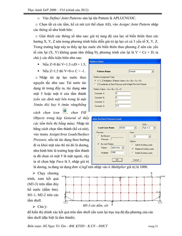 Huong dan cac bai tap mau sap2000 v14 | PDF