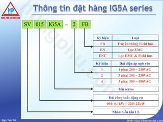 Hướng dẫn cài đặt biến tần iG5A - P1: Sơ đồ đấu dây | PDF