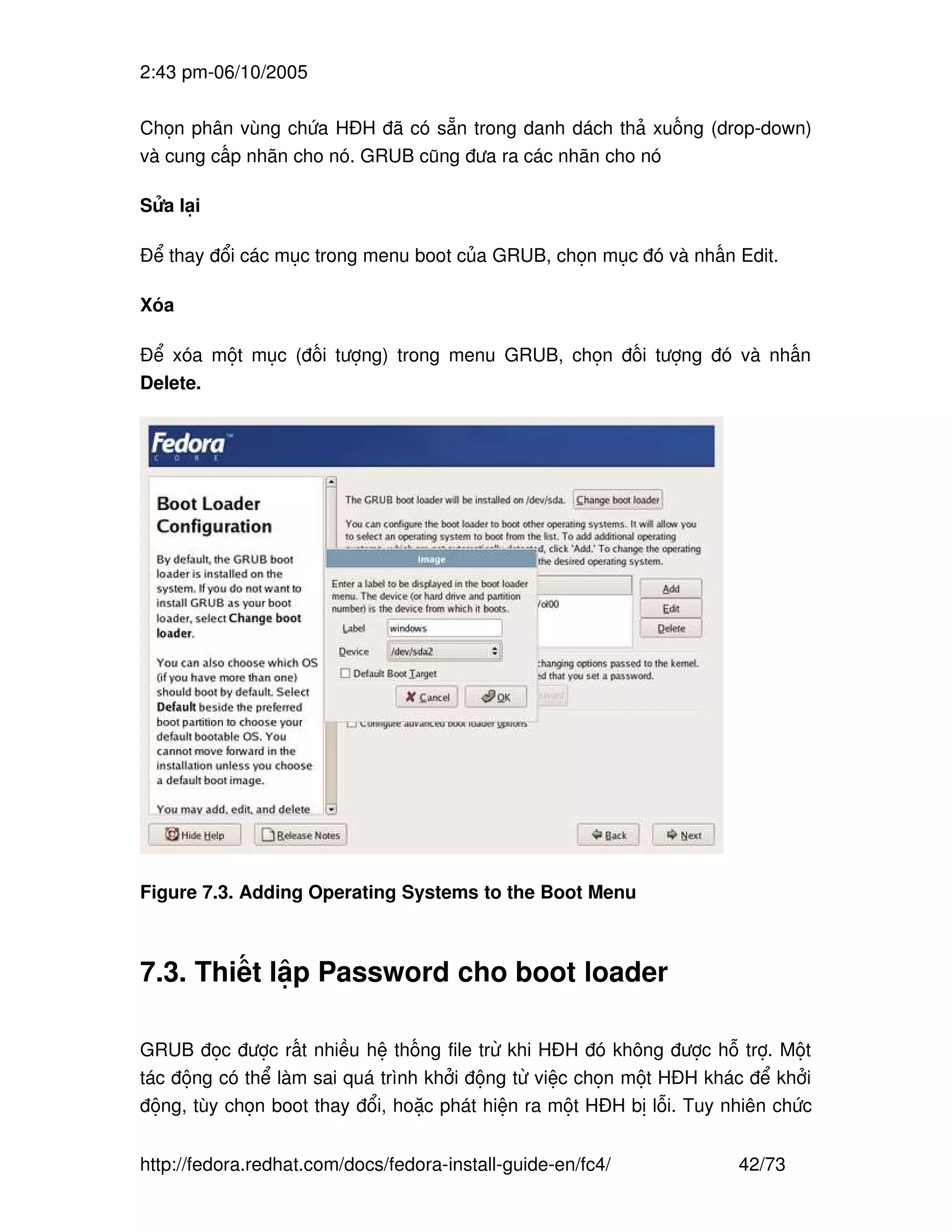 Huong dan cai_redhat_linux_fedora_core_4 | PDF