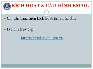 Hướng dẫn đăng nhập mail cho sinh viên VHU | PDF