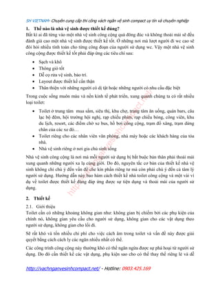 Huong dan de co toilet cong cong dep va de bao tri | PDF